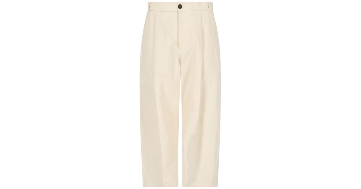 Studio Nicholson Belt Loop Track Pants in Natural for Men | Lyst