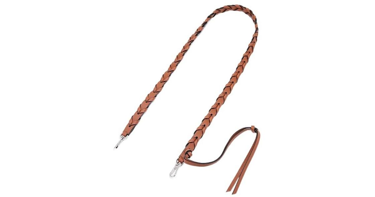 Loewe Thin Braided Strap in Metallic | Lyst