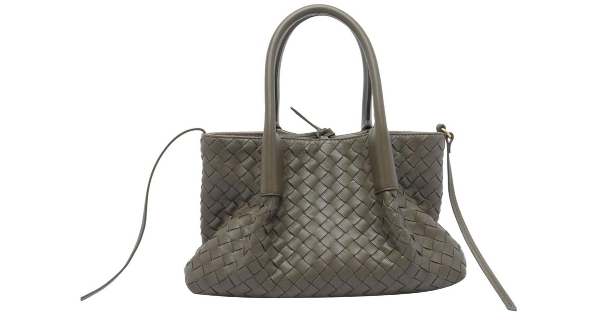 Bottega Veneta Small Pinacoteca Shoulder Bag in Gray | Lyst
