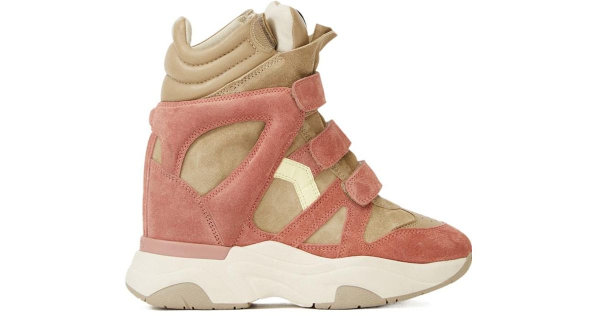 Isabel Marant Balskee Platform Wedge Sneakers in Natural | Lyst