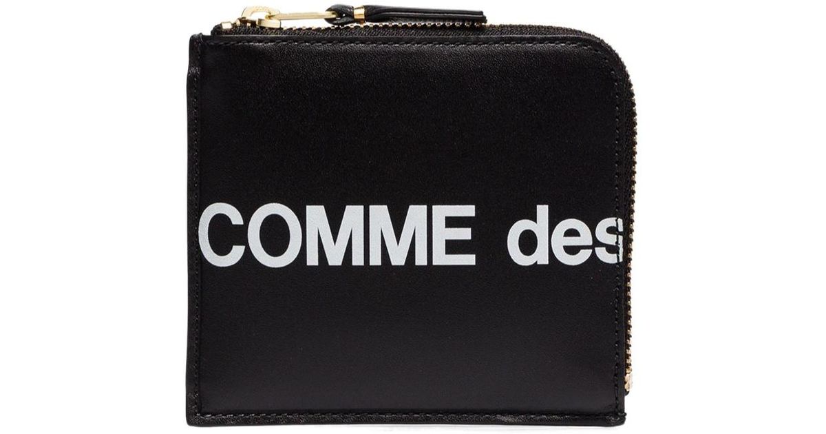 Comme des Garçons Cdg Large Logo Wallet in Black for Men | Lyst