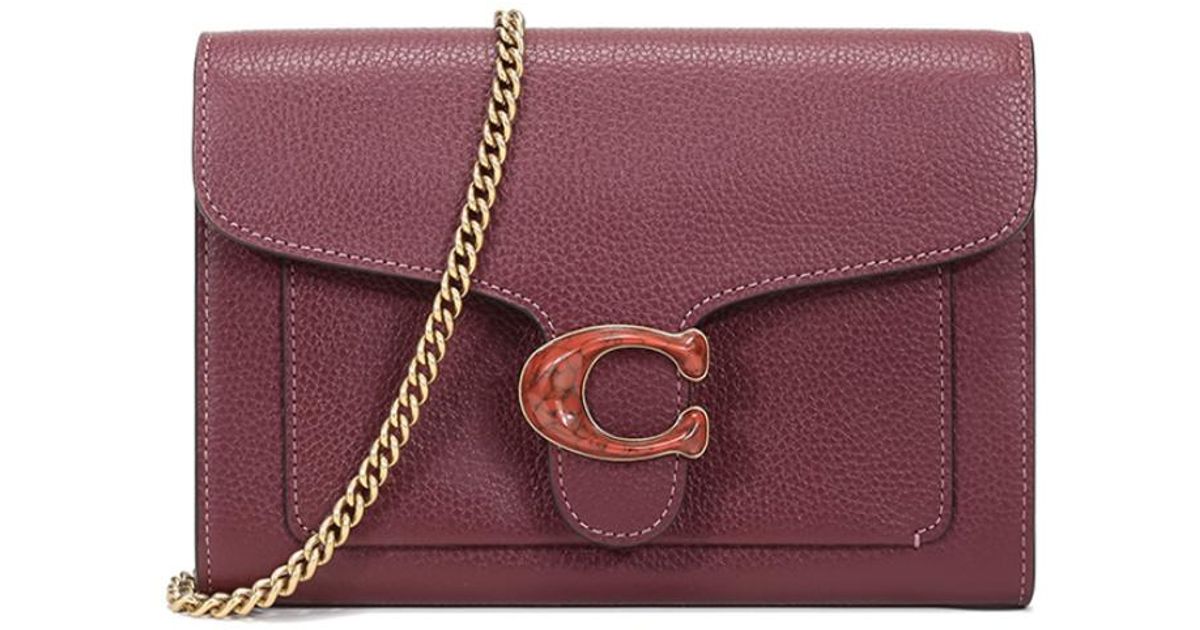 COACH Polished Pebble Woc in Purple | Lyst