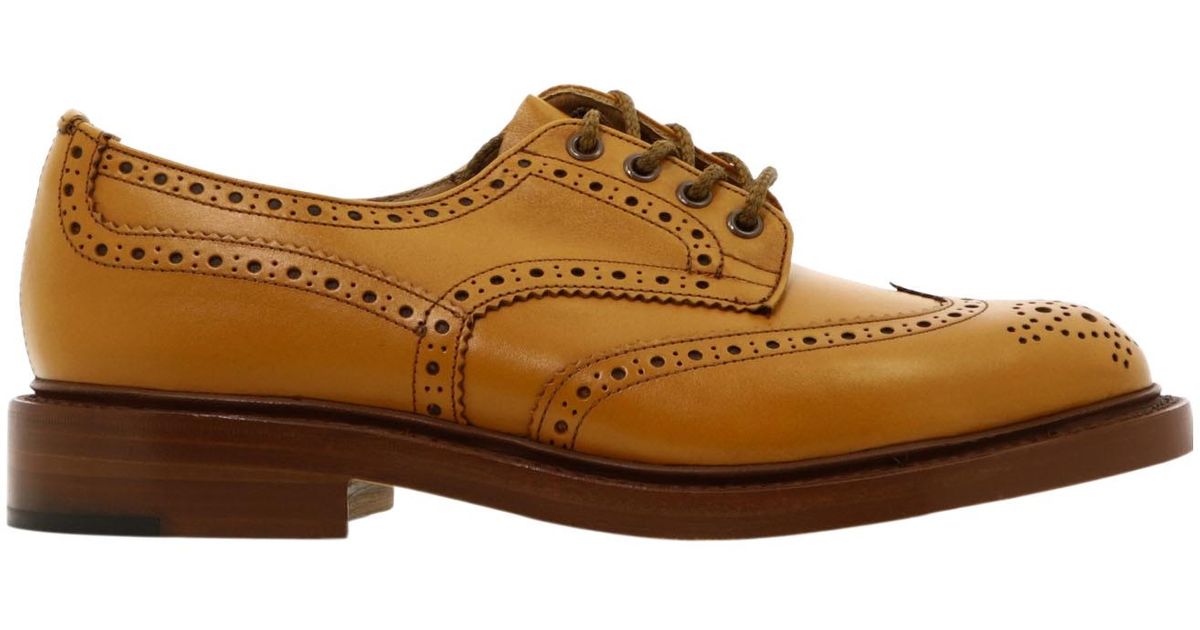 Tricker's Laced Derby Shoes in Brown for Men | Lyst