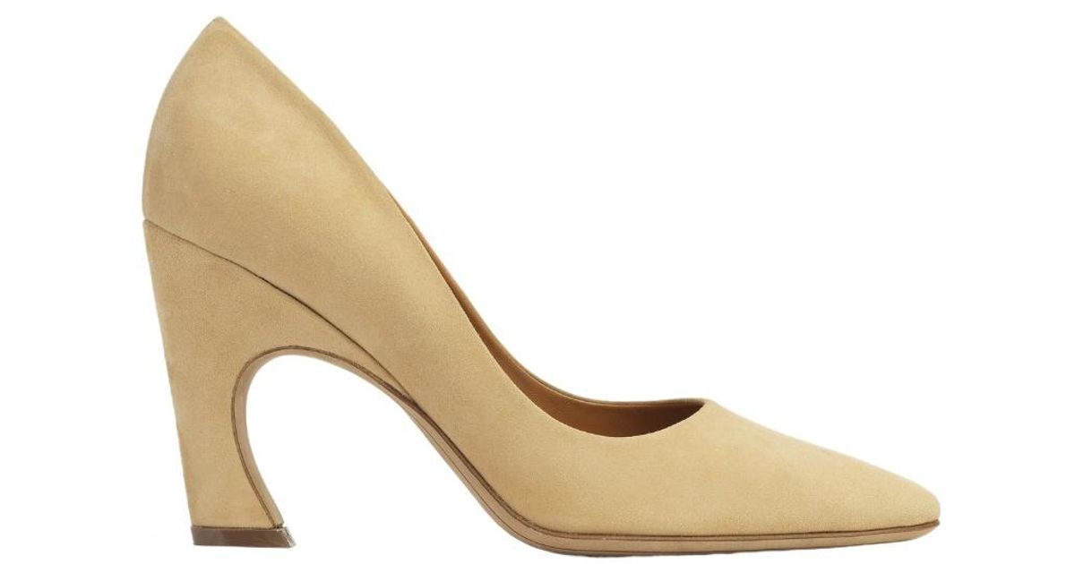 Chloé Almond-Shaped Toe High Heels in Metallic | Lyst