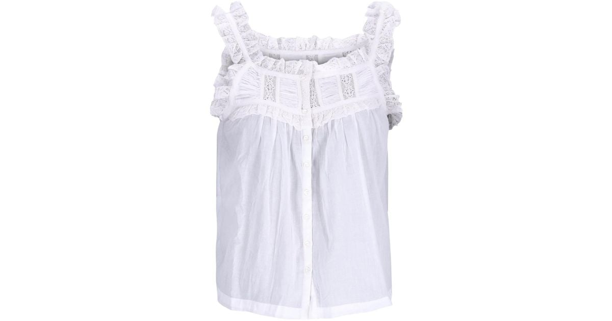 Doen Fidella Top in Blue | Lyst