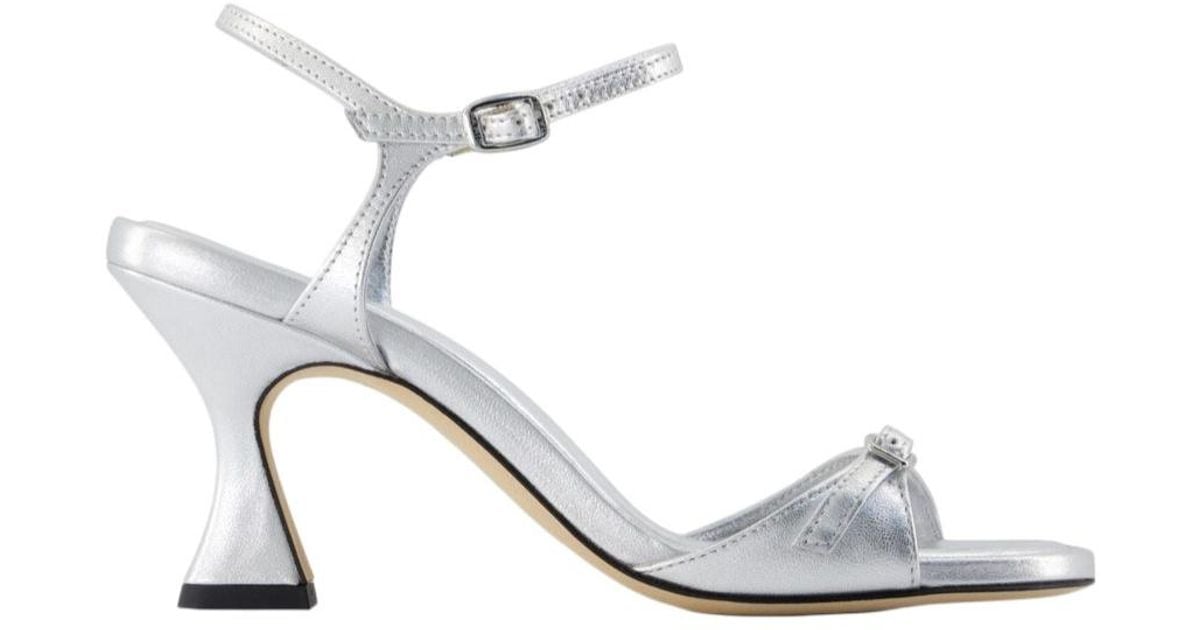 CAREL PARIS Carel Celeste Buckled Sandals in White | Lyst