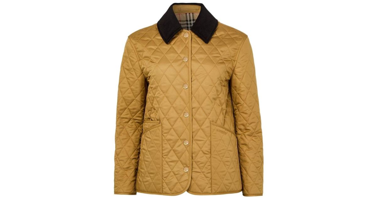 Burberry Reversible Quilted Nylon Jacket in Natural | Lyst