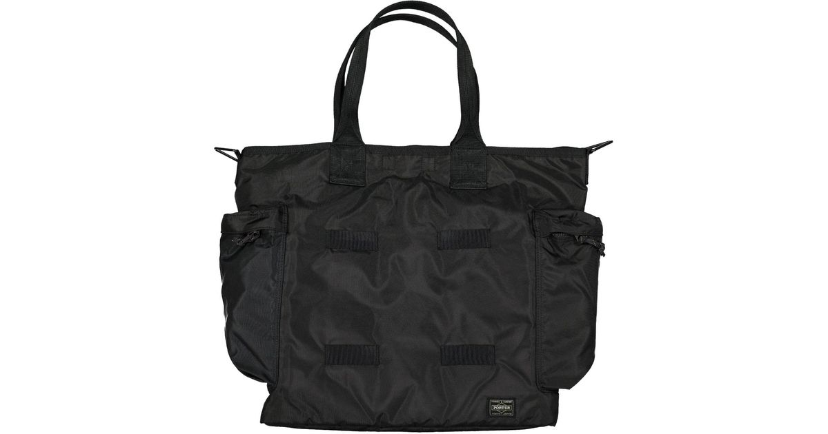Porter-Yoshida and Co Side-Pockets Tote Bag in Black for Men | Lyst