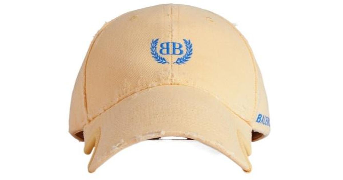 Balenciaga Laurel Classic Cap in Natural for Men | Lyst