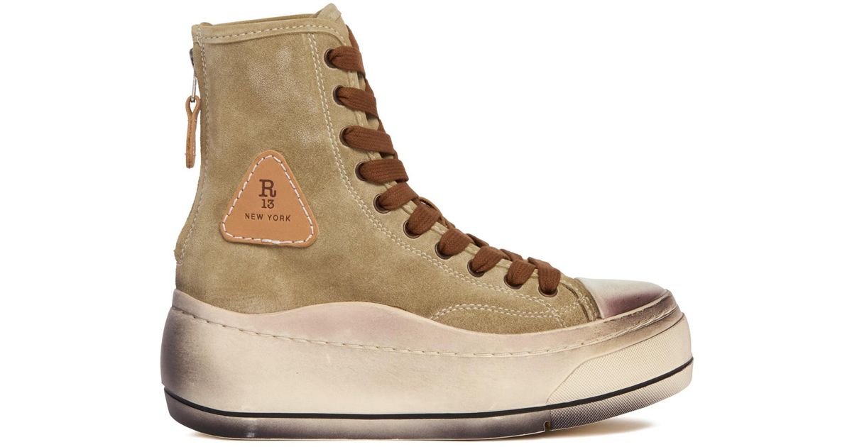R13 Kurt Sneakers in Natural | Lyst