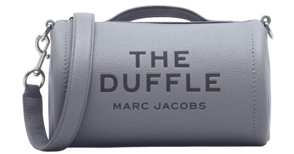 Marc Jacobs The Duffle Leather Crossbody Bag in Gray | Lyst