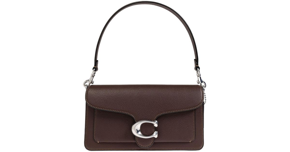 COACH Flip Shoulder Bag in Brown | Lyst