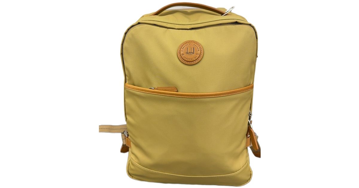 dunhill Logo Zipper Backpack in Green for Men | Lyst