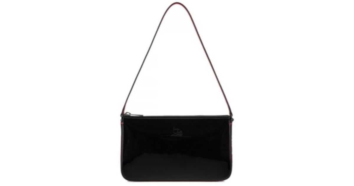 Christian Louboutin Zip-Open Shoulder Bag in Black | Lyst