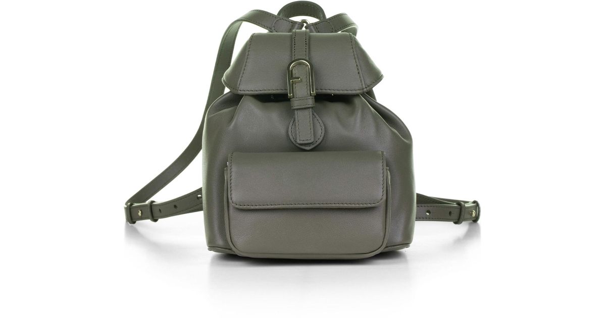 Furla Flip-Top Backpack in Green | Lyst