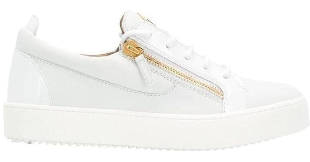 Giuseppe Zanotti Logo Sports Shoes in White for Men | Lyst