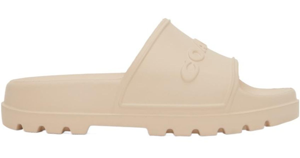 COACH Jesse Pool Slides in White for Men | Lyst
