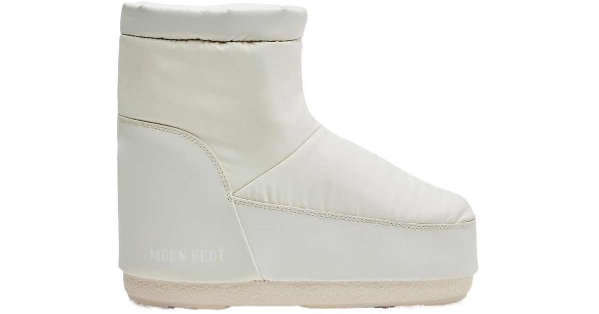 Moon Boot Icon No-Lace Logo-Printed Boots in Gray for Men | Lyst