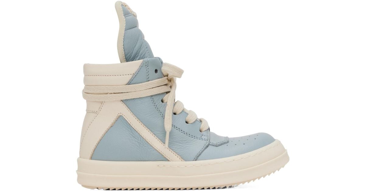 Rick Owens Porterville Geobaskets Casual Shoes in Blue | Lyst