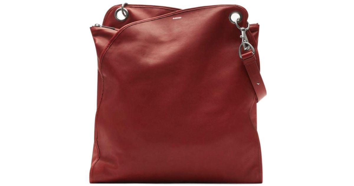 Burberry Small Shield Twin Shoulder Bag in Red | Lyst