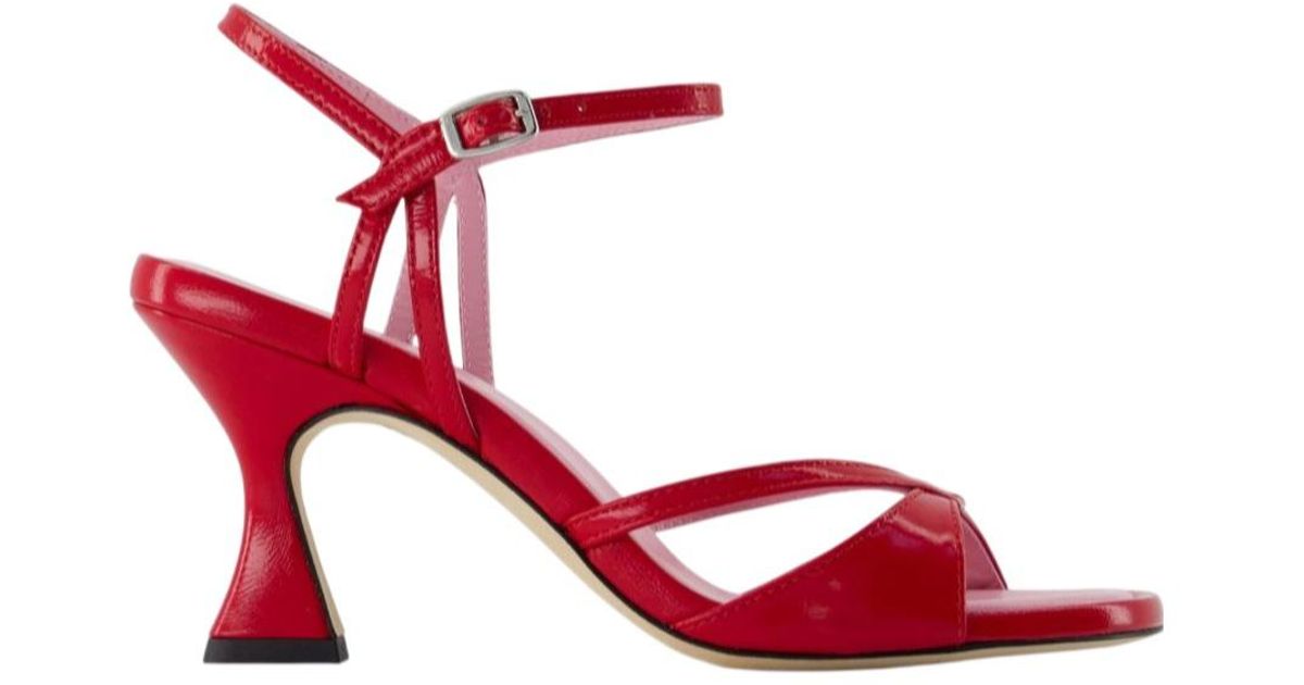 CAREL PARIS Carel Apollo Buckled Sandals in Red | Lyst