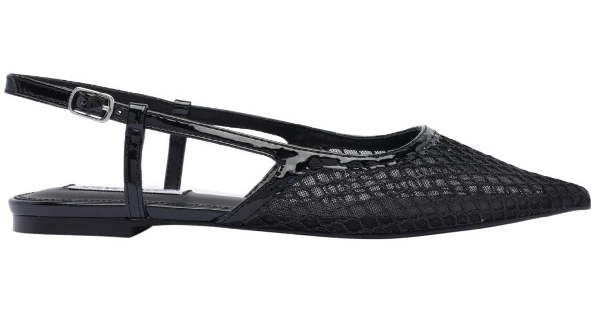 Steve Madden Slingshot Ballet Flats in Black | Lyst