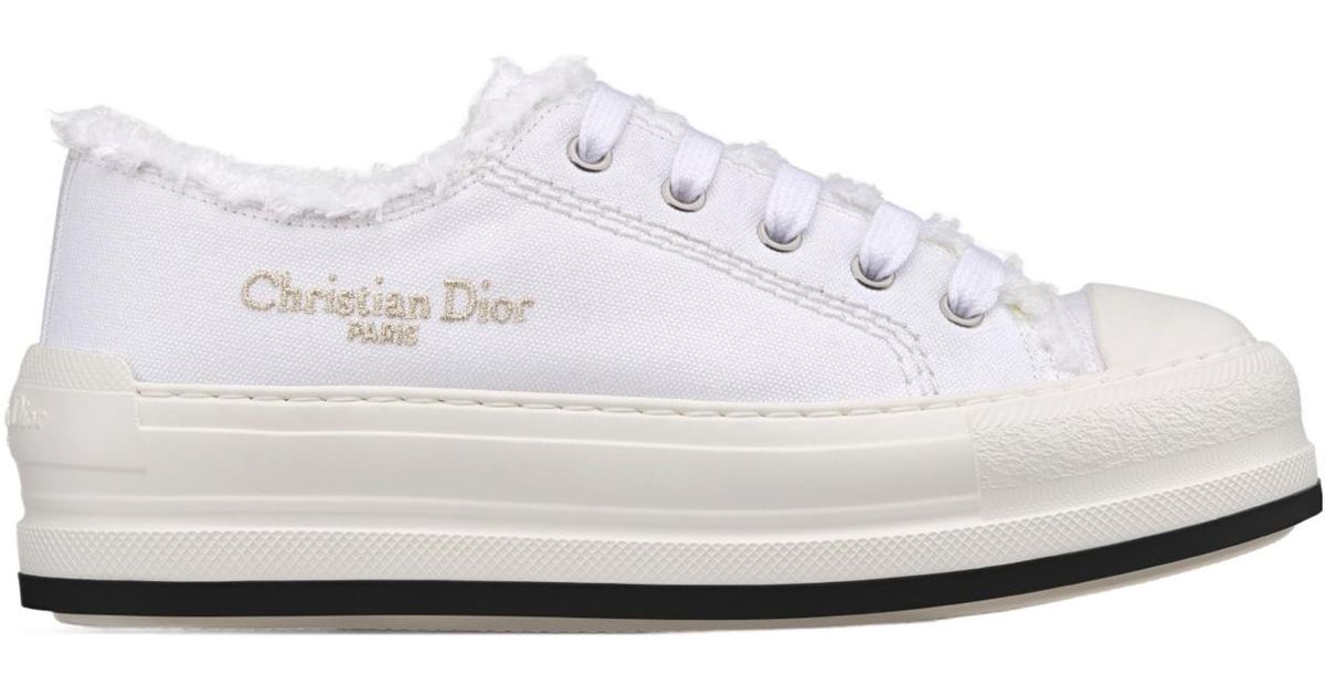 Dior Walk N Lace-Up Casual Sneakers in White | Lyst