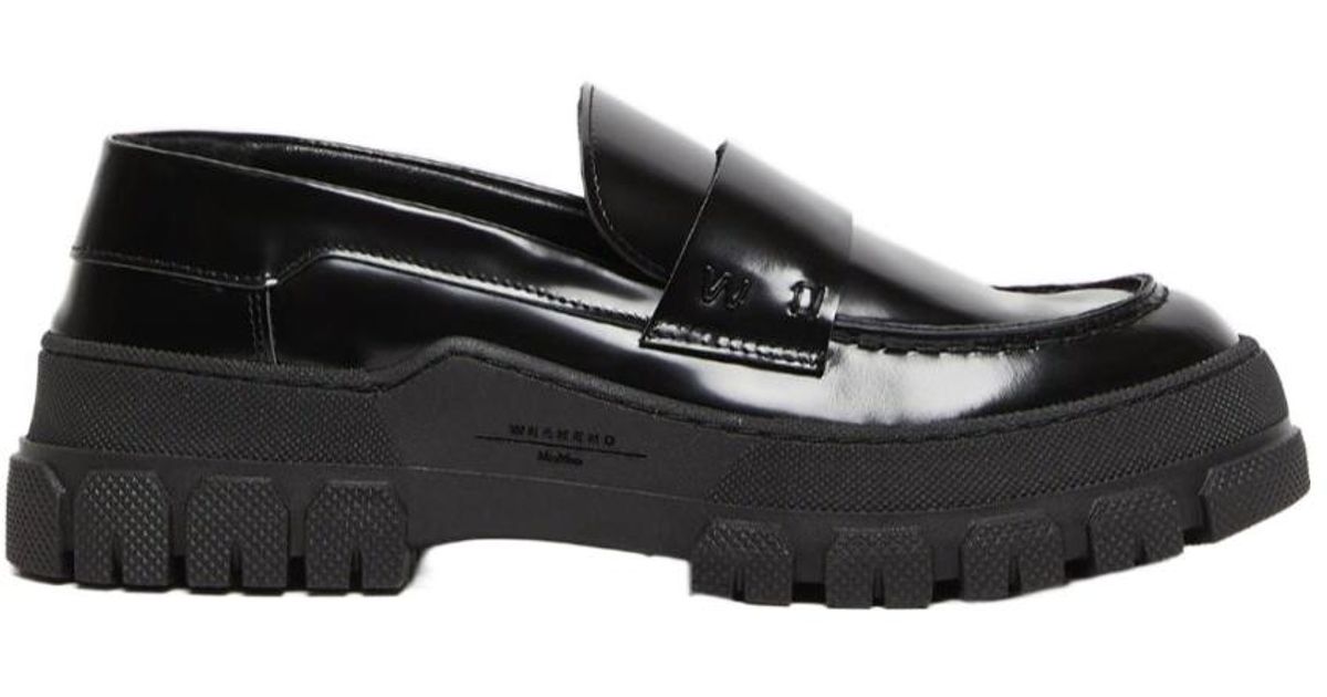 Weekend by Maxmara Platform Loafer Shoes in Black | Lyst