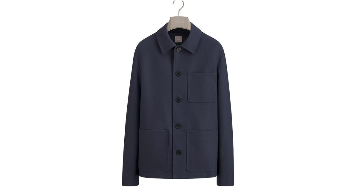 Dior Workwear Jacket in Blue for Men | Lyst UK