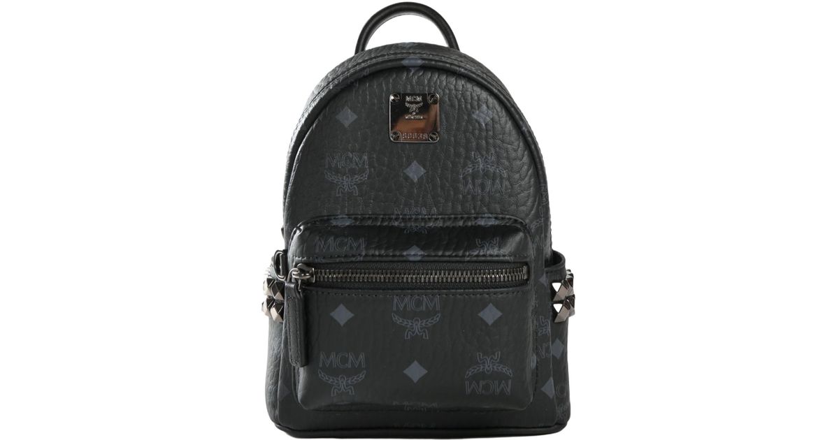 MCM Mini Stark Backpack in Black for Men | Lyst