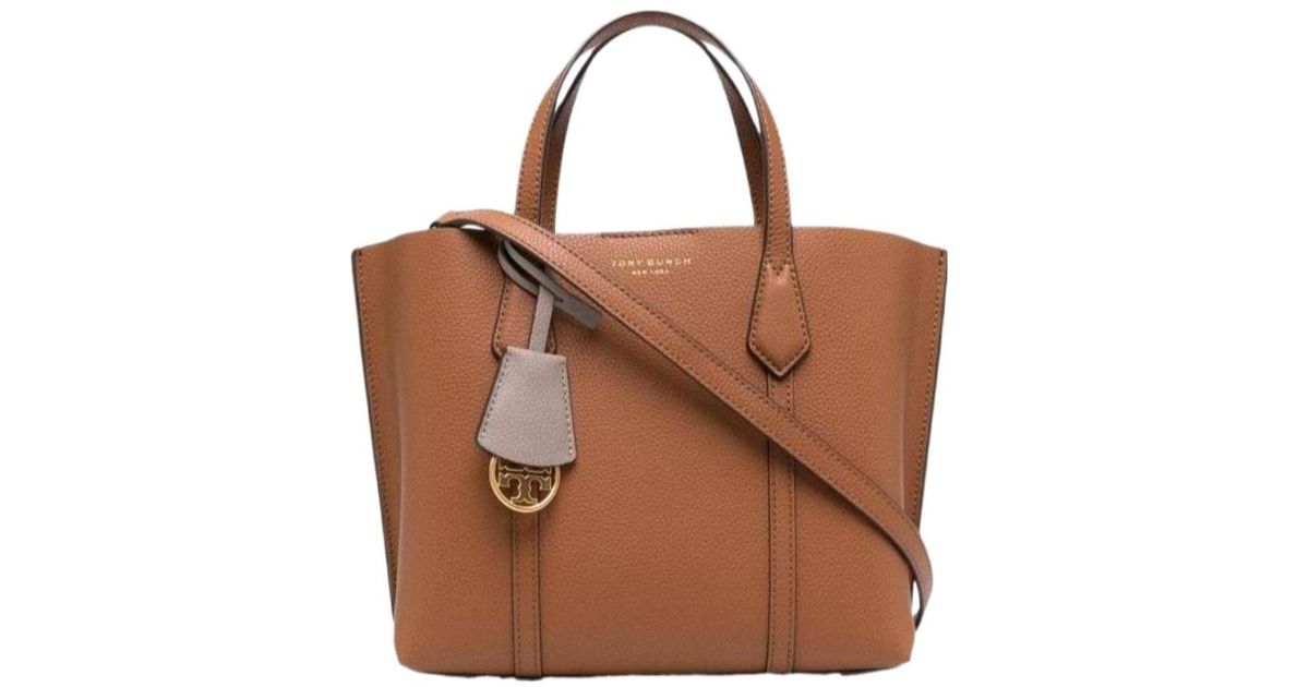 Tory Burch Perry Top-Handle Tote in Brown | Lyst