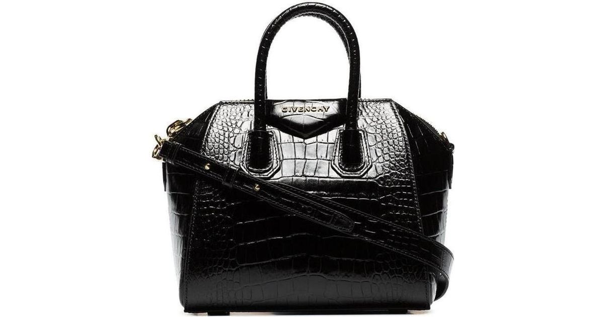 Givenchy Mini Antigona Bag in Black | Lyst