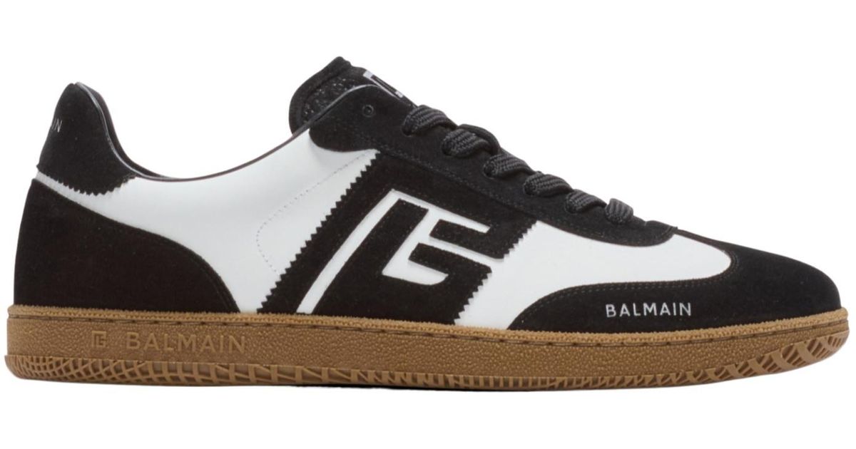 Balmain Swan Trainers in Black for Men | Lyst