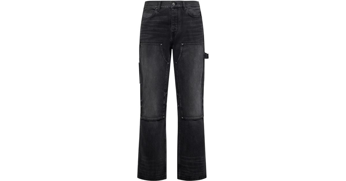 Amiri Washed Denim Pants in Black for Men | Lyst