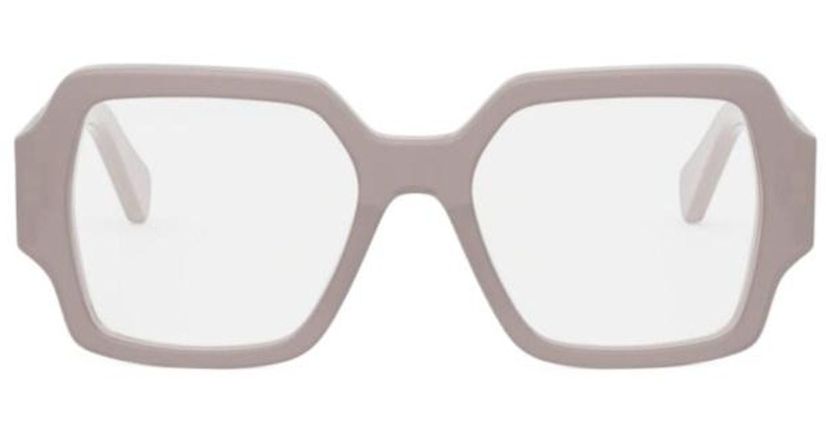 Celine Full Frame Sunglasses in White | Lyst UK