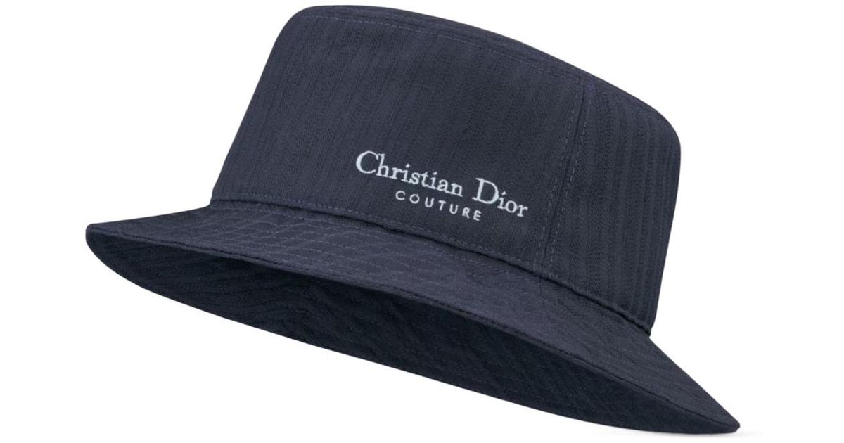 Dior Christian Couture Bucket Hat in Blue for Men | Lyst