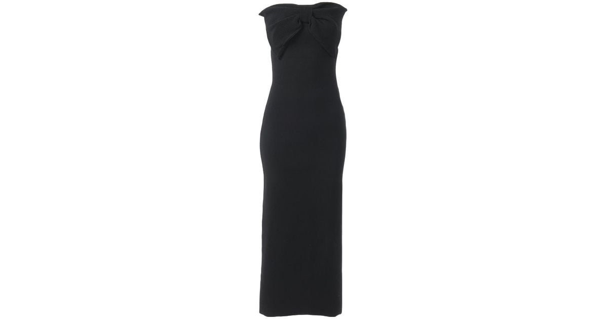 Chloé A Medium-Length Dress With Bare Shoulders in Black | Lyst