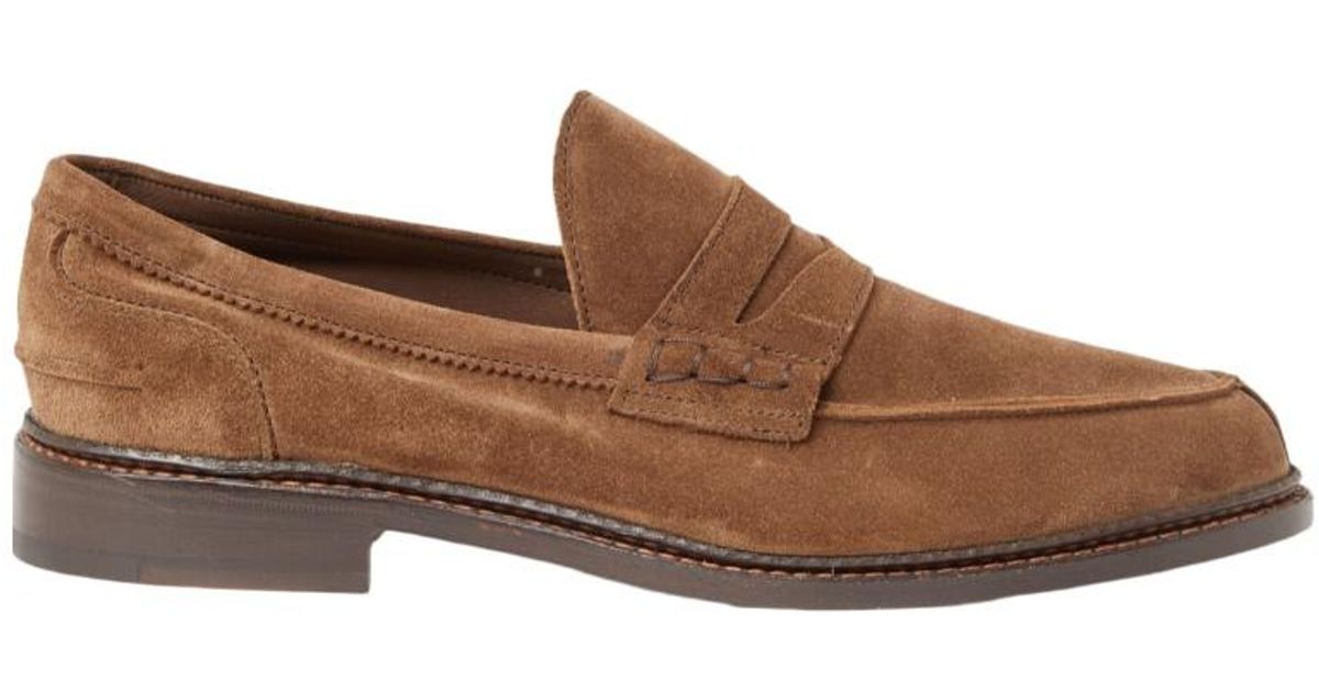 Tricker's Tricker'S Adam Penny Town Loafers in Brown for Men | Lyst