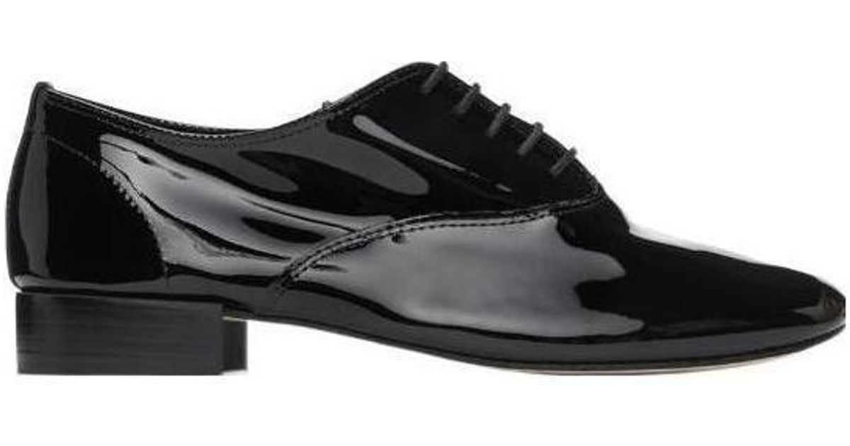 Repetto Logo Oxford Shoes in Black | Lyst