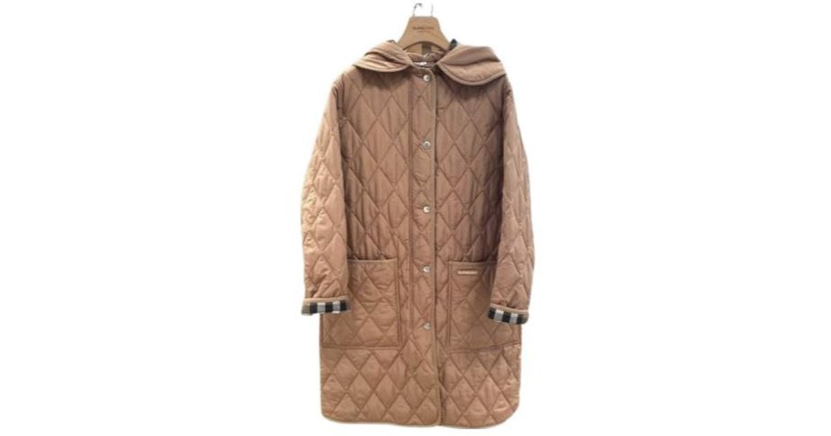 Burberry Long-Sleeved Quilted Cotton Clothes in Brown | Lyst