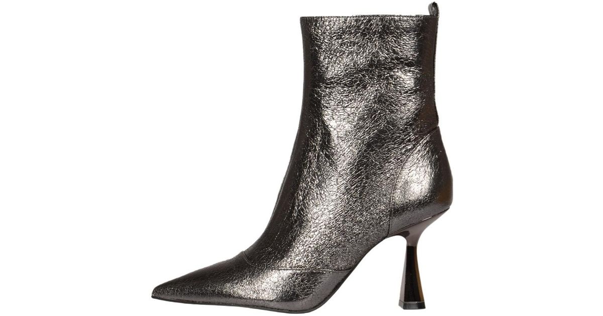 Michael Kors Clara 90Mm Ankle-Length Boot in Gray | Lyst