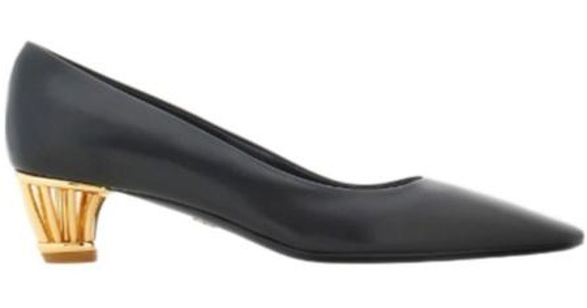 Ferragamo Cage High Heels in Blue | Lyst