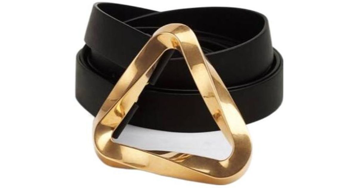 Bottega Veneta Double Strap Belt in Black | Lyst