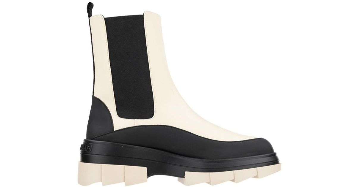 Stuart Weitzman Thick Soled Chelsea Boots in Black | Lyst