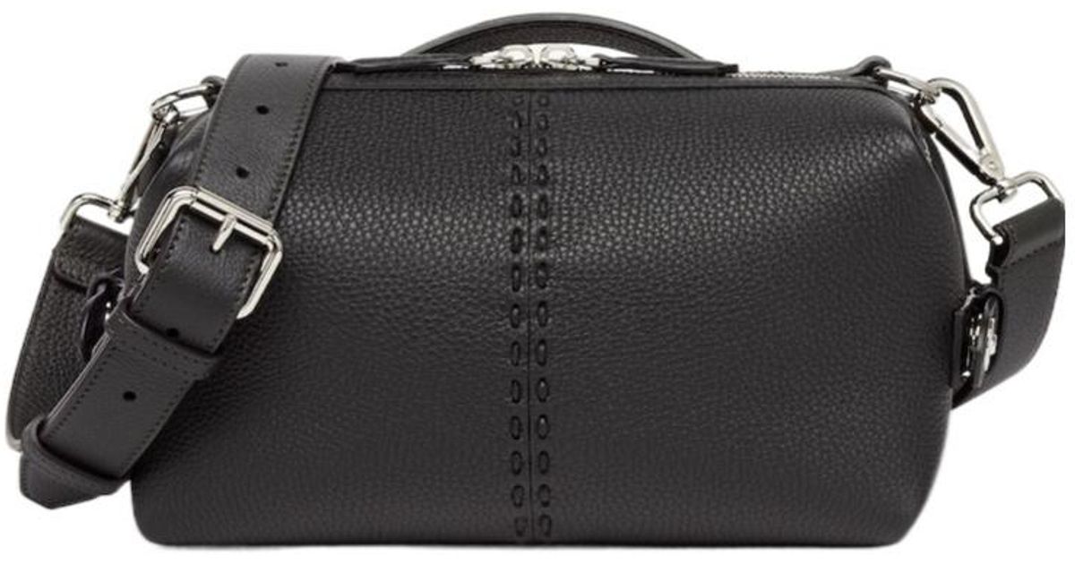 Fendi Selleria Small Shoulder Bag in Black for Men | Lyst
