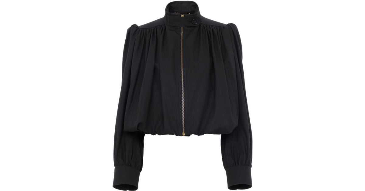 Chloé Cropped Jacket in Black | Lyst UK