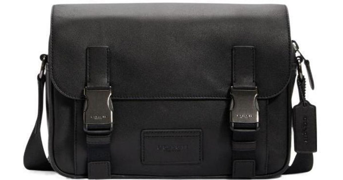 COACH Medium Postman Shoulder Bag in Black for Men | Lyst