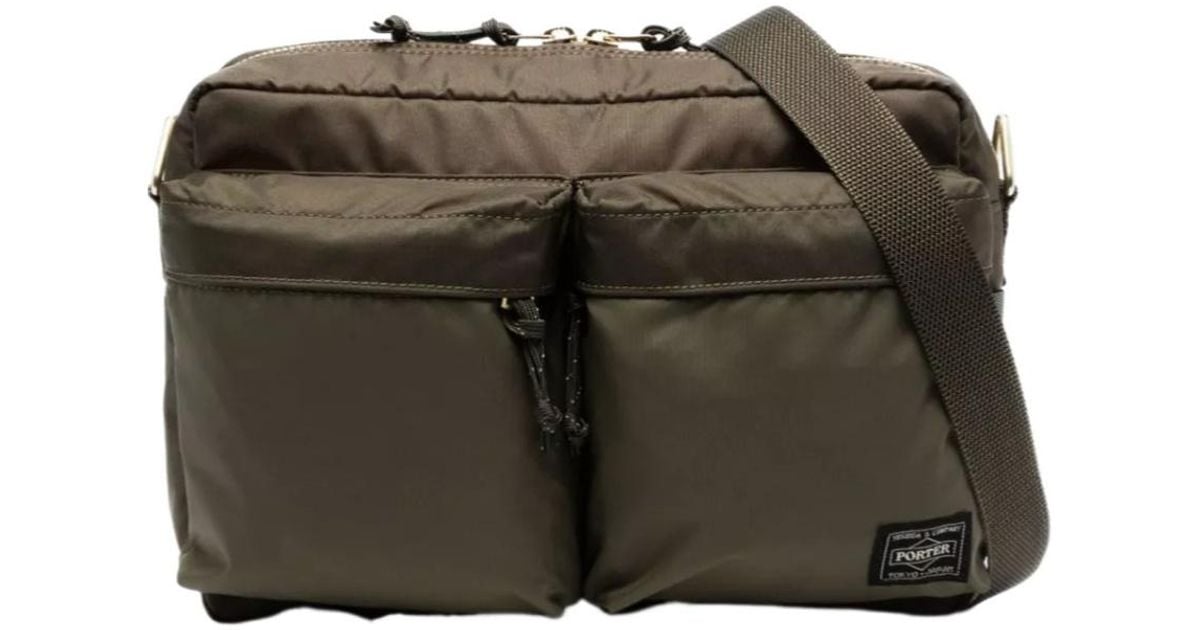 Porter-Yoshida and Co Zipper Backpack in Green | Lyst