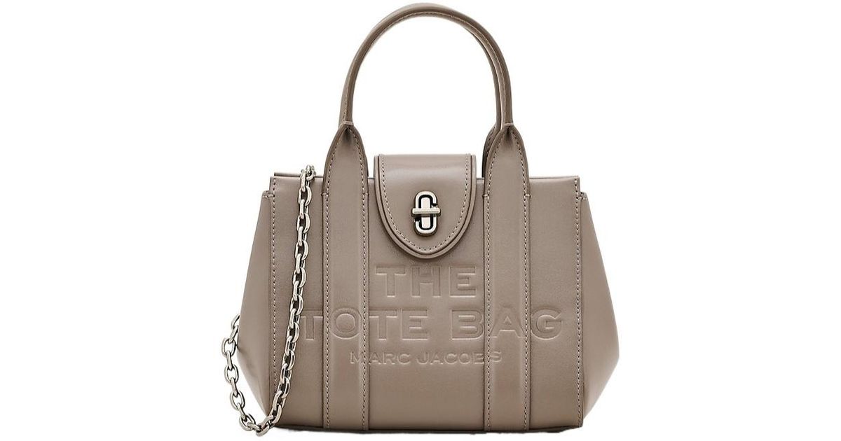 Marc Jacobs Rotary Lock Shoulder Bag in Gray | Lyst