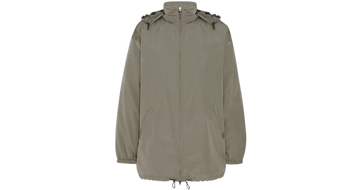 The Row Chon Wool And Silk Jacket in Gray for Men | Lyst